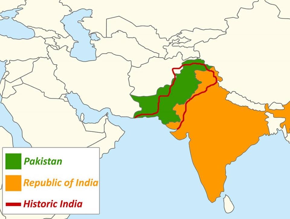 Hindustan Map Before Partition