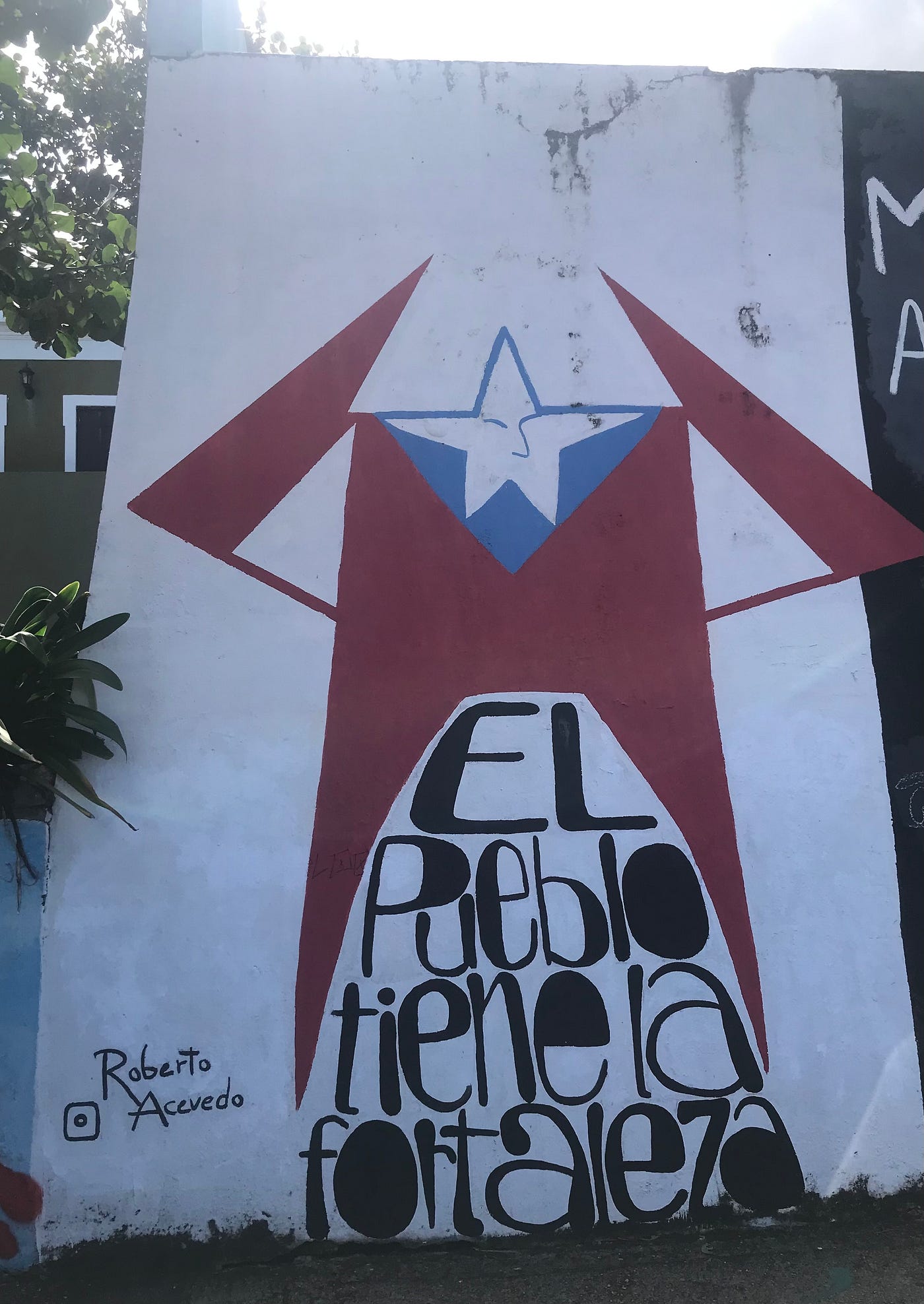 Puerto Ricansk Flagg Graffiti Graffiti In San Juan, Puerto Rico On A