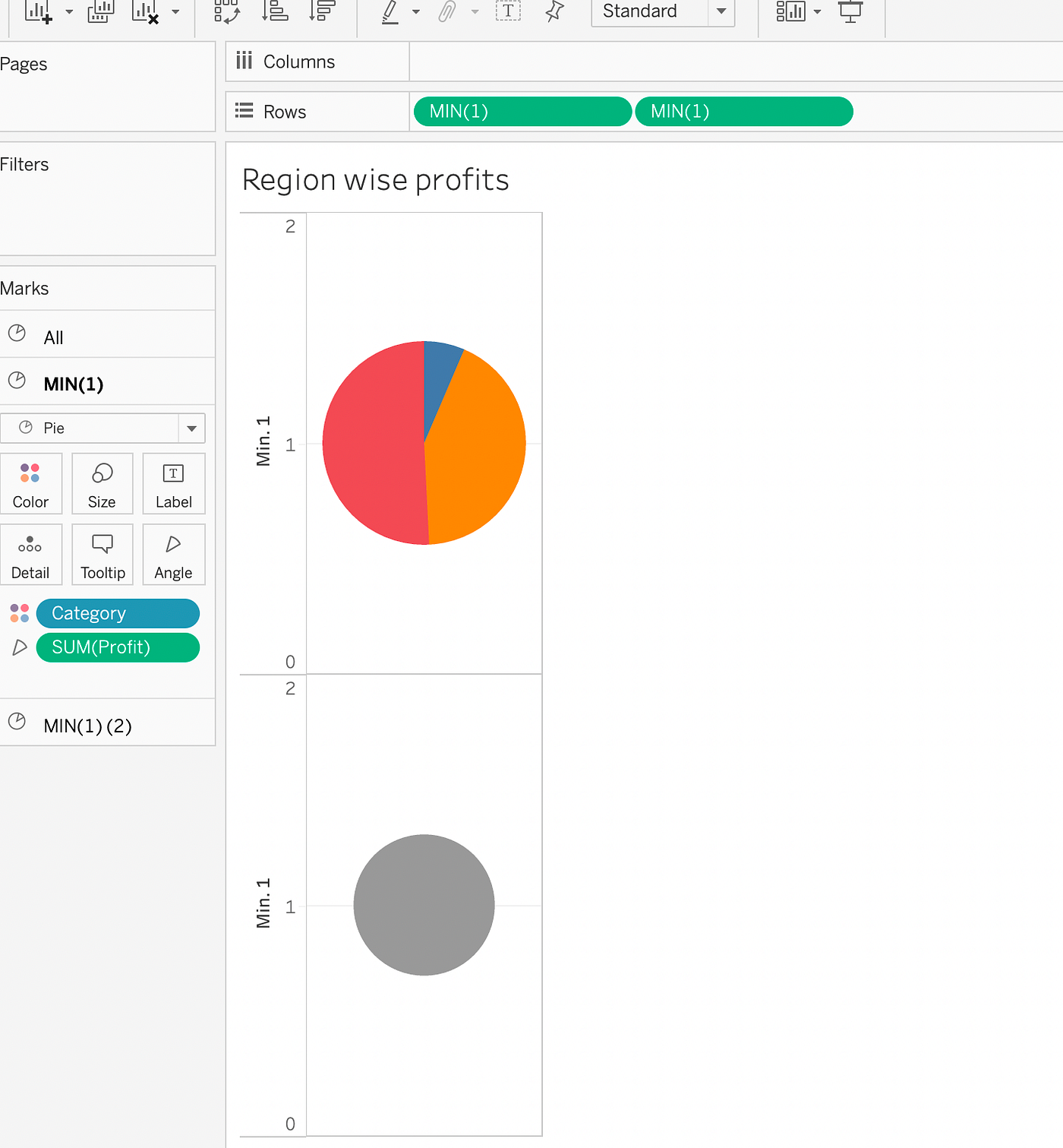 How To Make Donut Pie Chart In Tableau