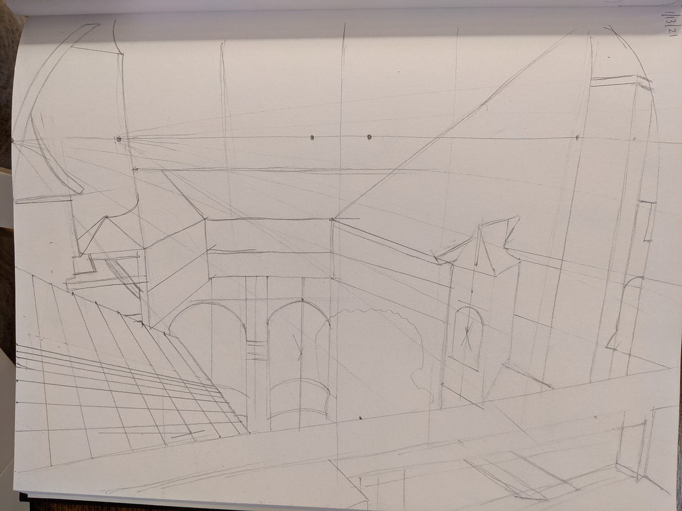 2 Point Perspective Photography Castle