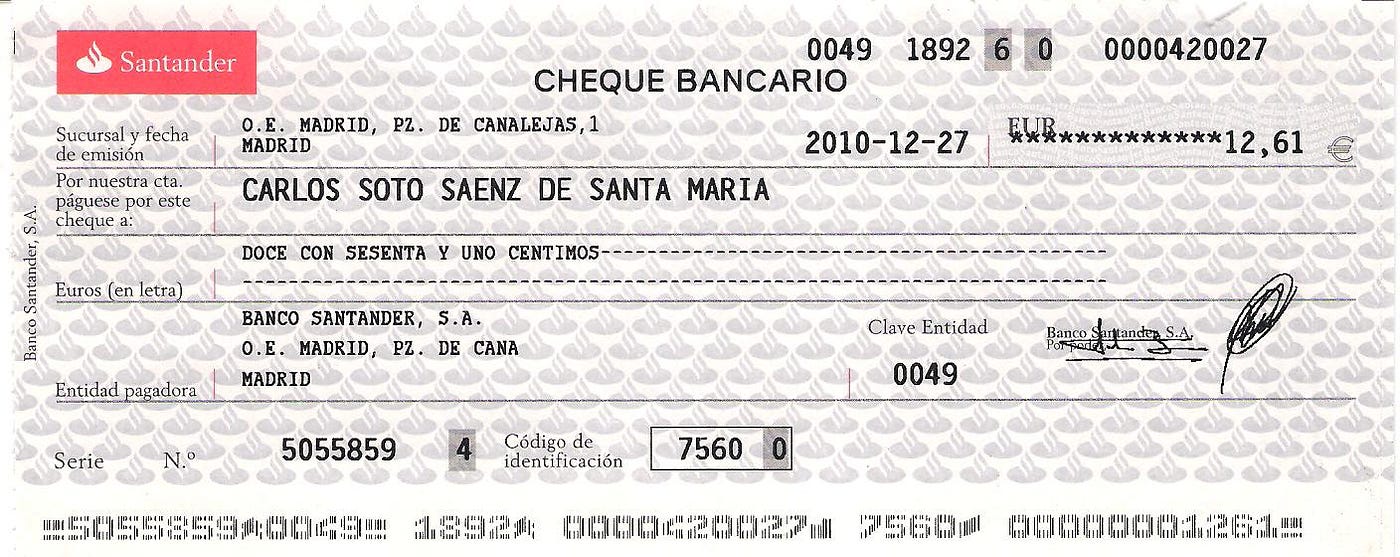 Número De Cuenta Bancaria En El Cheque