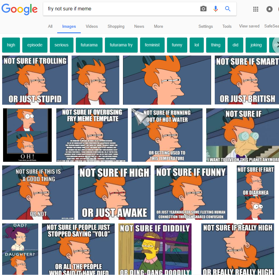 Fry Meme Serious