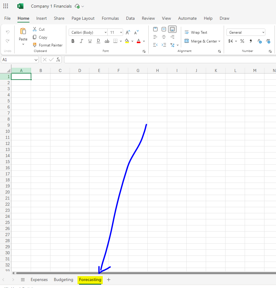 Excel Worksheets Add Name