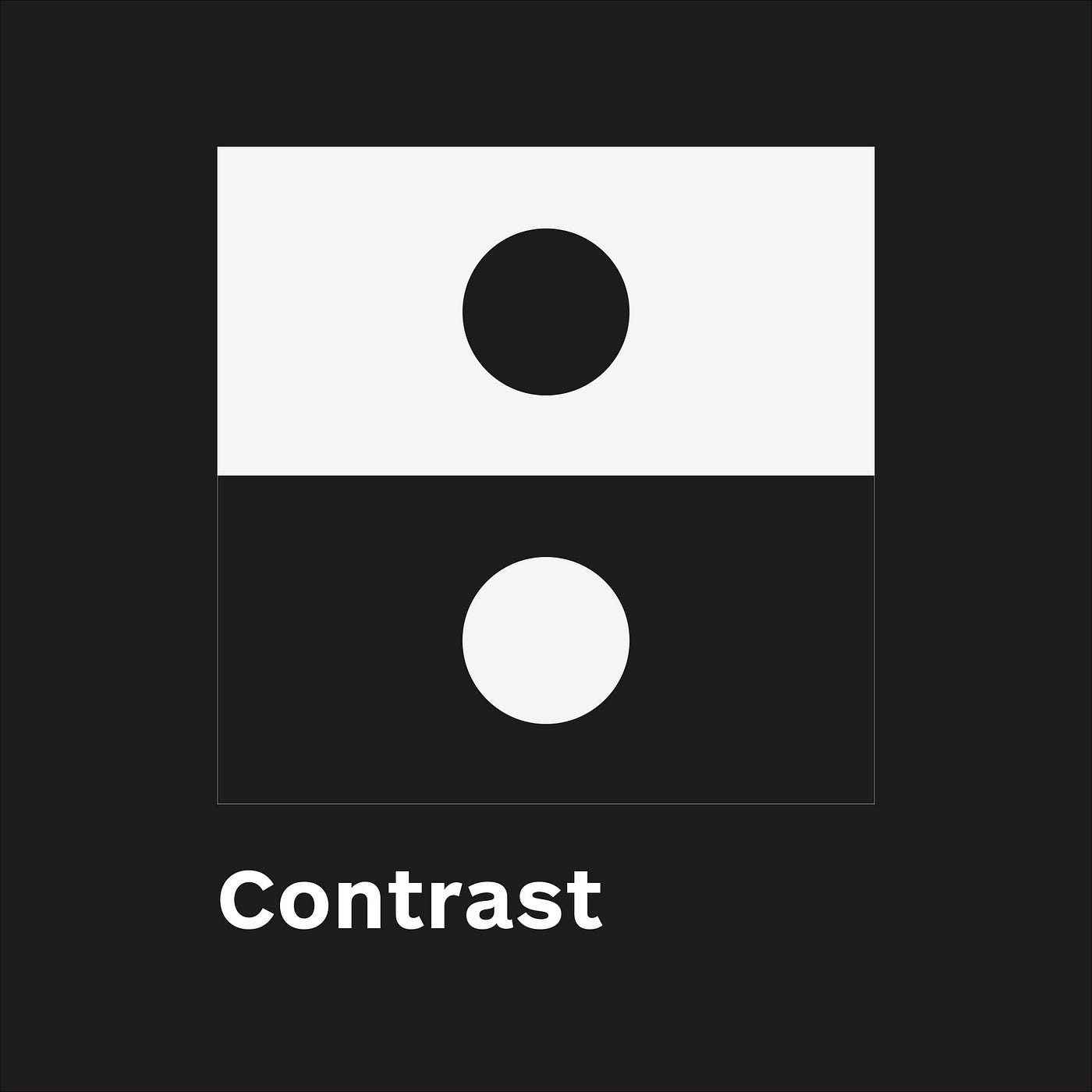 Contrast Principle Of Design Example