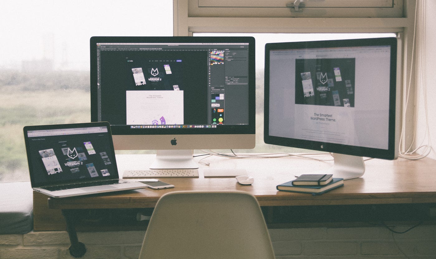 Graphic Designer Desk Setup