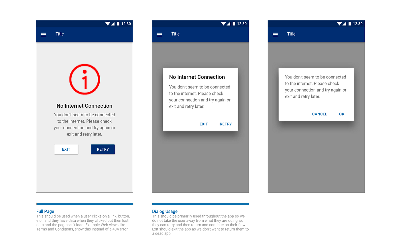 No Internet Connection Android