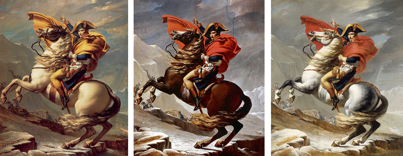 Napoleon Crossing The Alps High Resolution