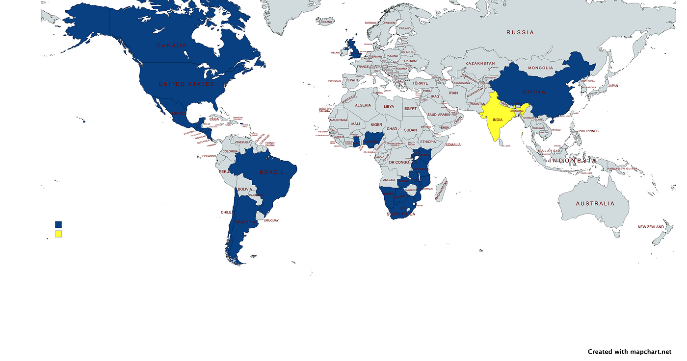 International Map Of Walmart
