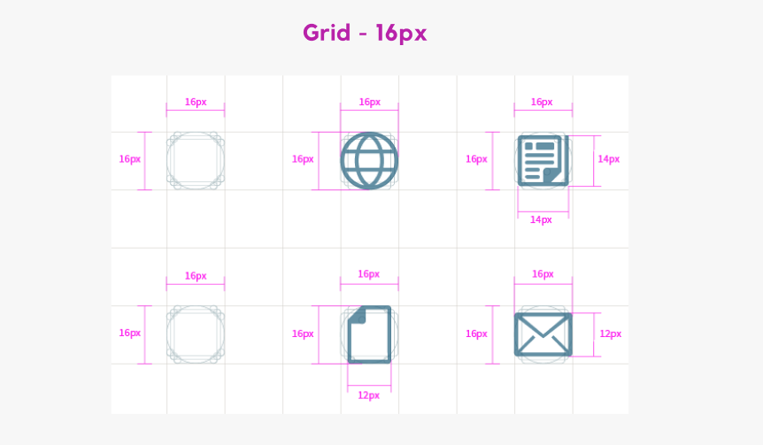 Icon Design Grid