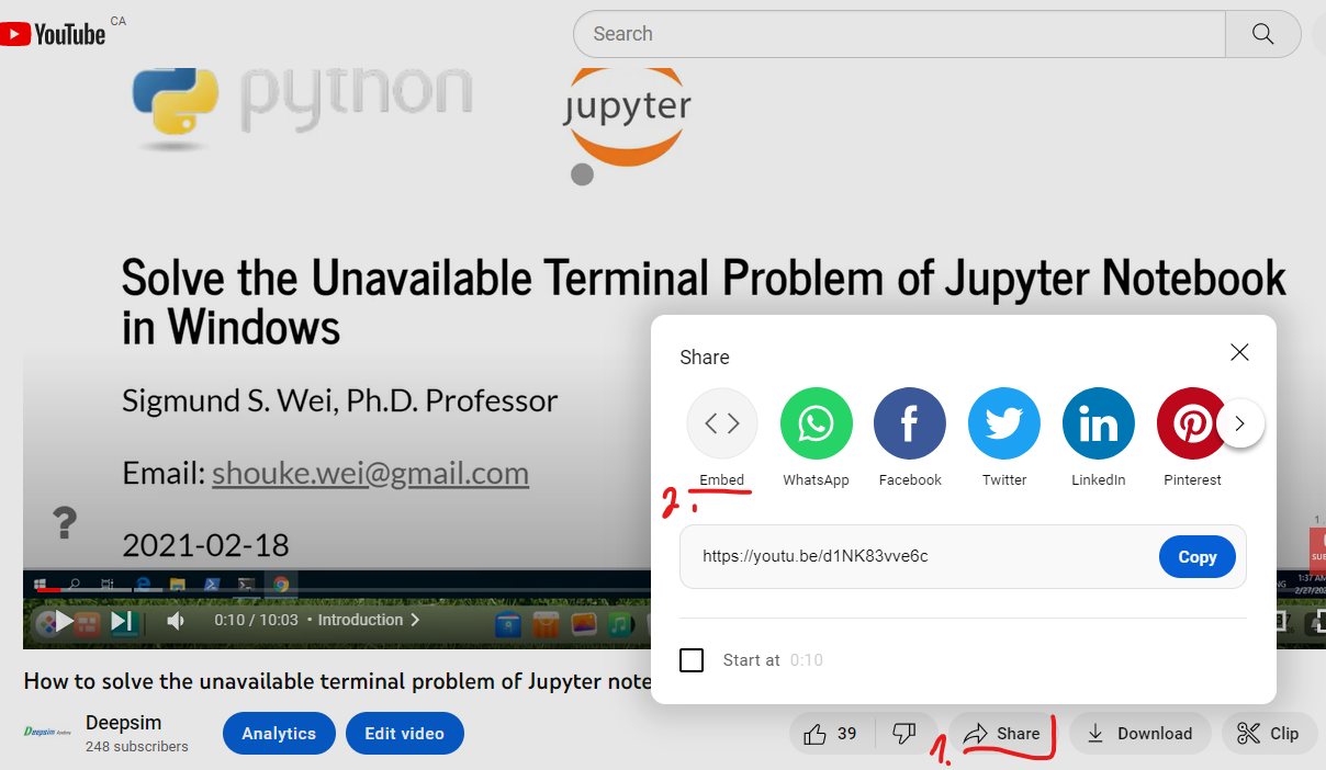 Quick Introduction To Jupyter Notebook Youtube Path How To Change
