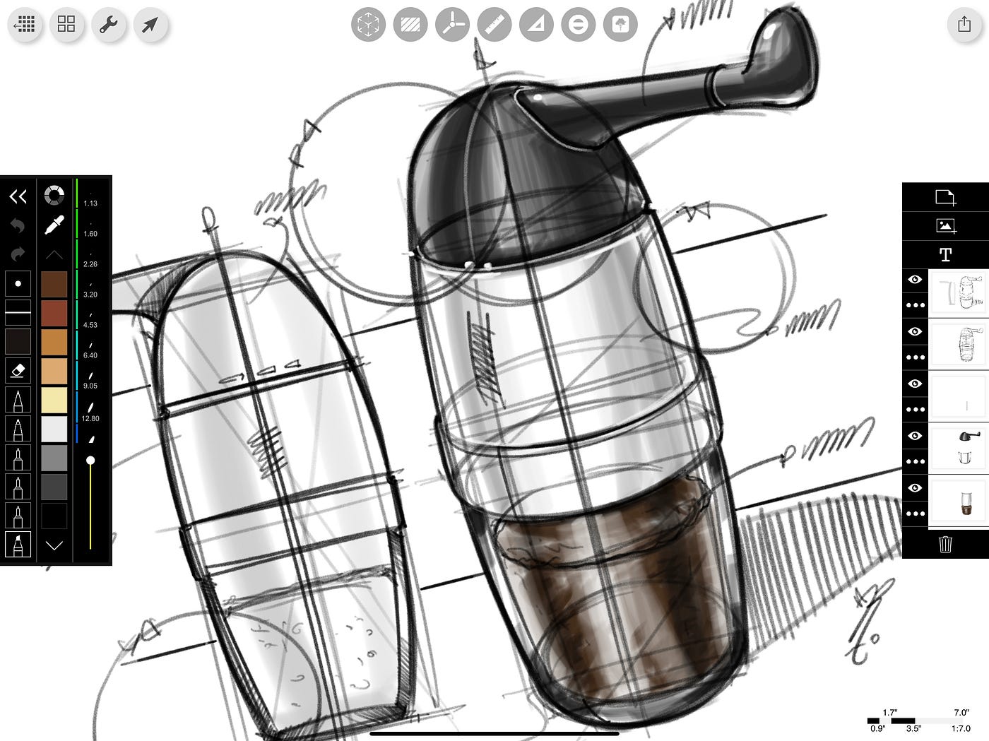 Machinery Industrial Design Sketching Tutorials