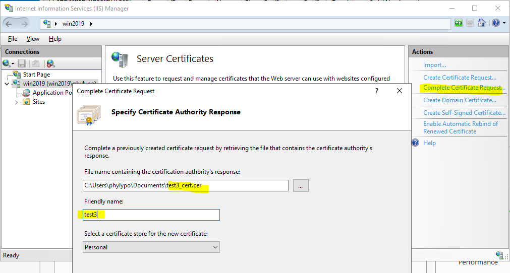 How To Create Self Signed Certificate For Iis Using