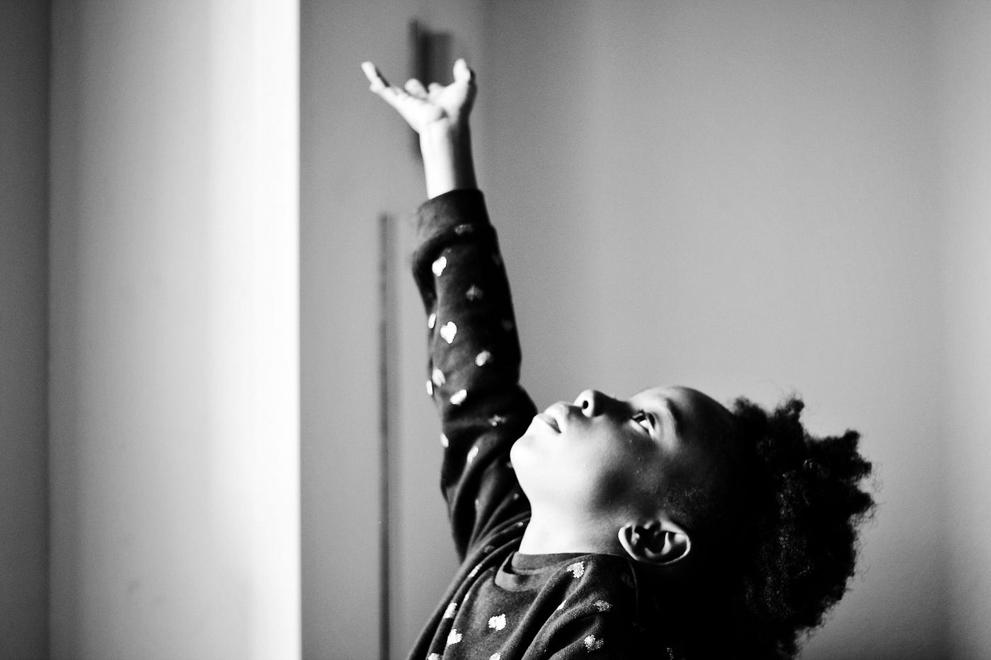 Children Reaching Up