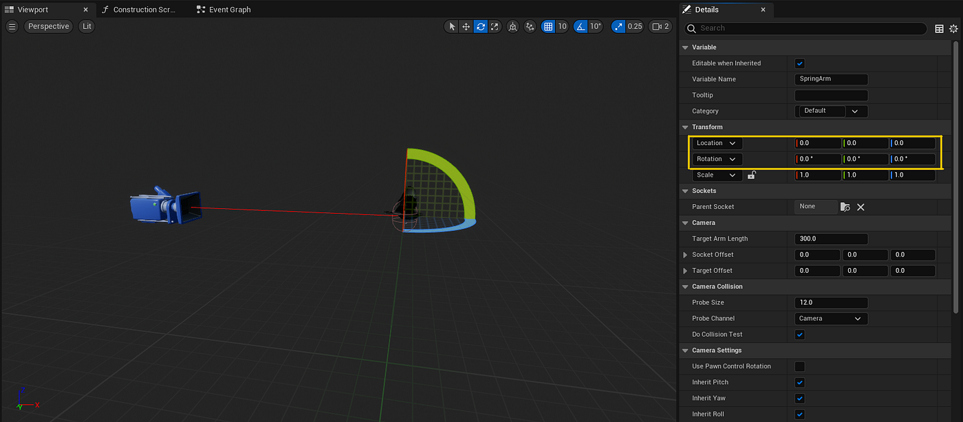 Springarmcomponent Converting Unreal Engine 5 Helicopter Blueprints To