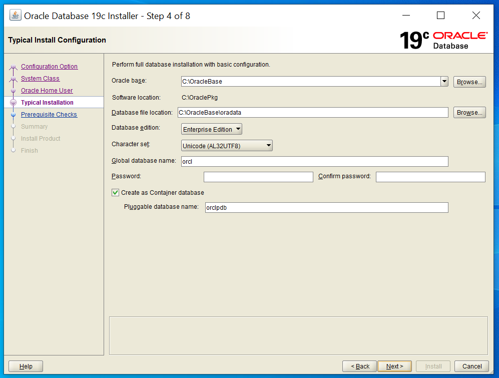 Oracle Home Windows 10