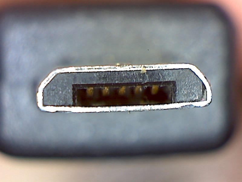 Micro Usb Port Close Up