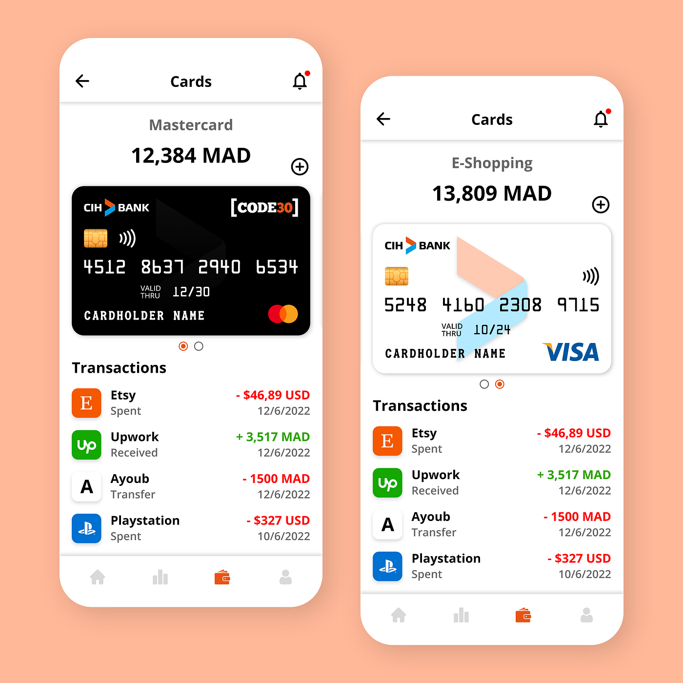 Cih Bank Logo CIH Bank Banking Mobile App UI Redesign Ismail