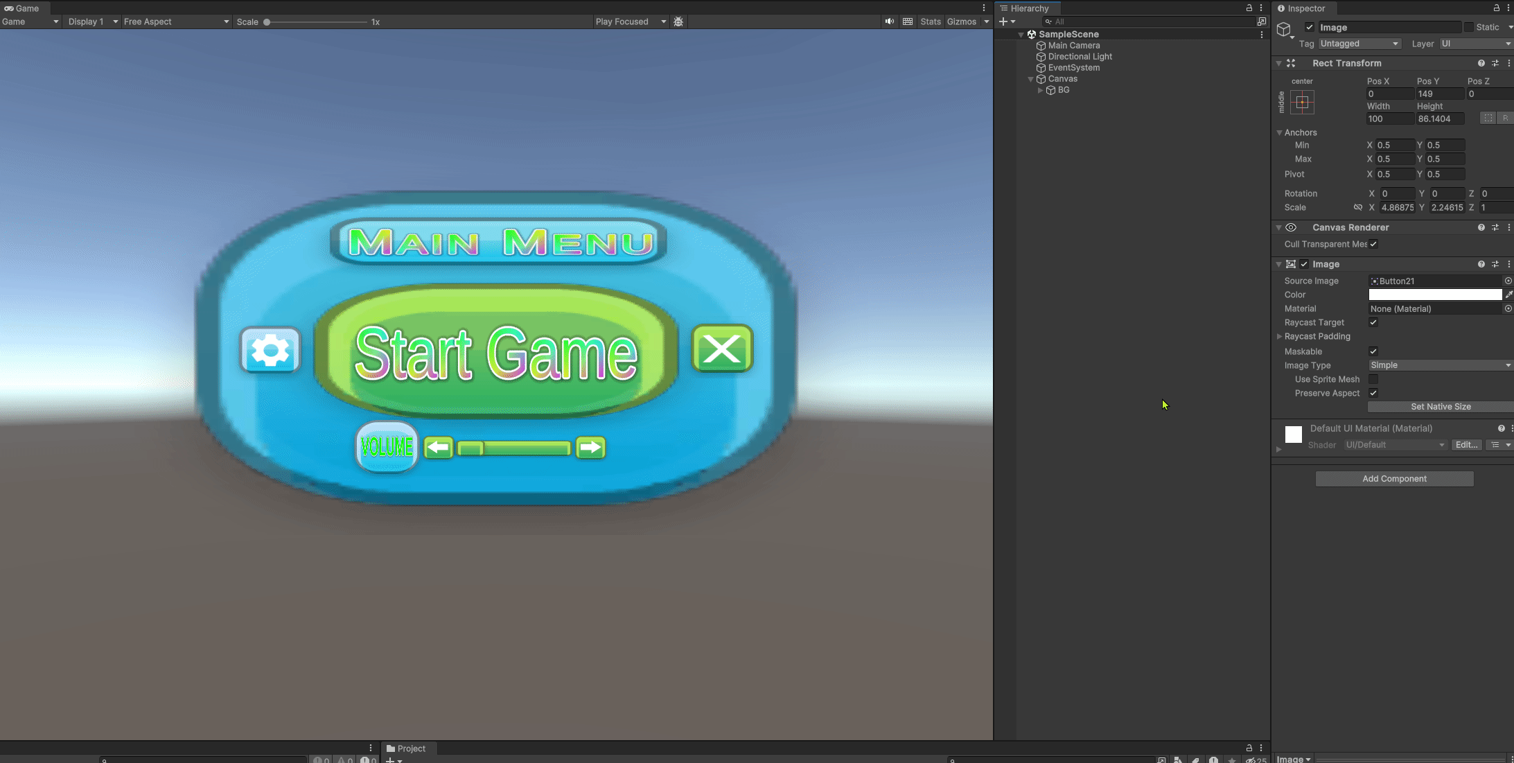 Unity Interactive Ui
