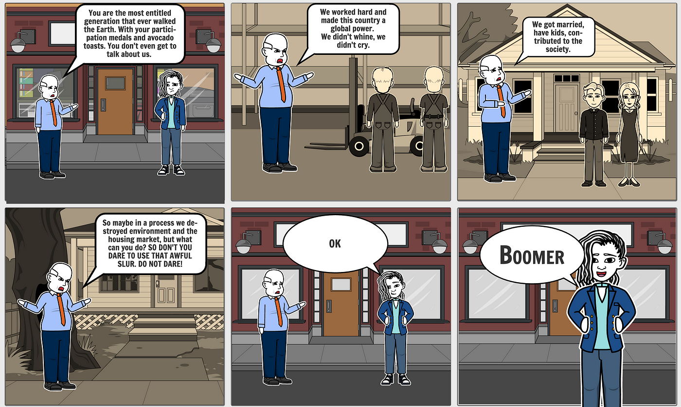 Generation Gap Cartoon