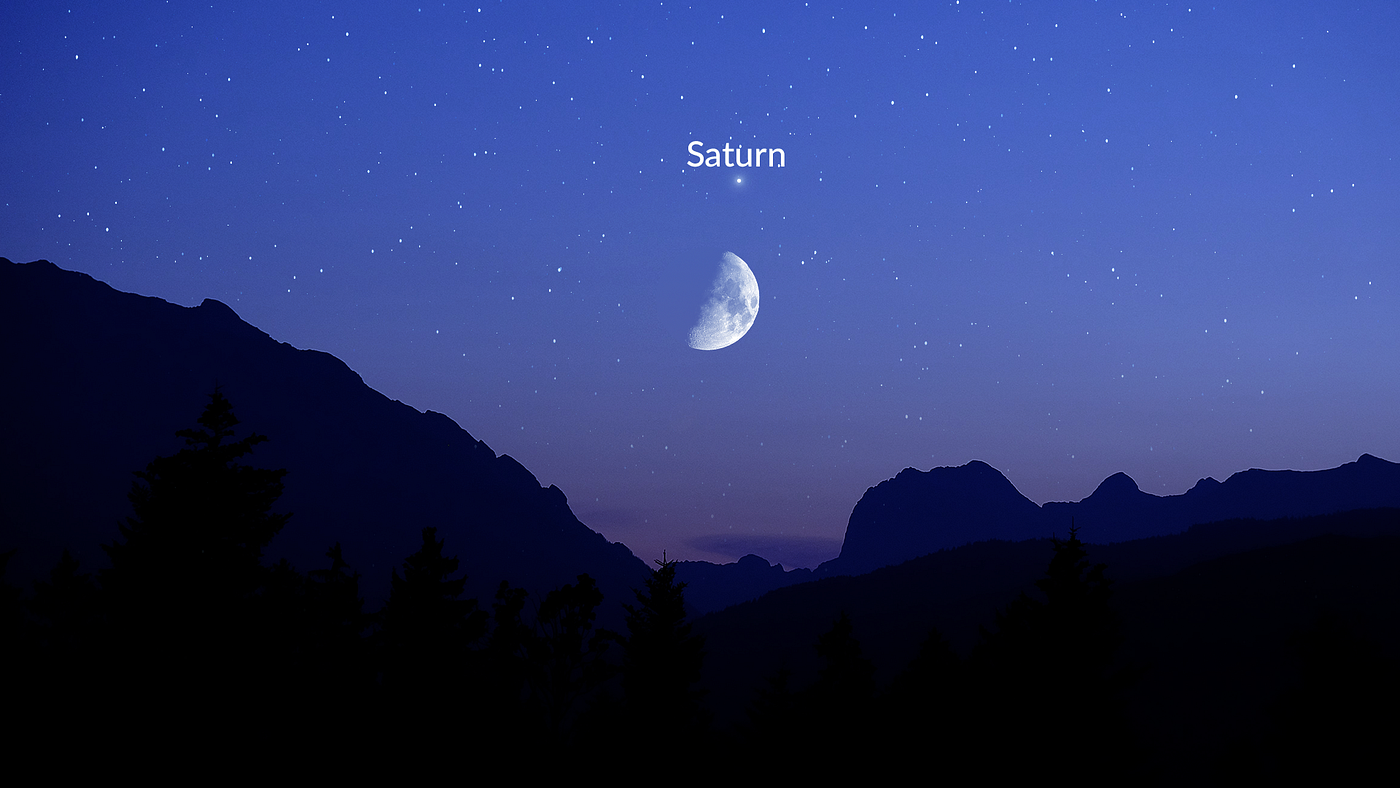 Moon And Saturn Conjunction Moon And Saturn Conjunction