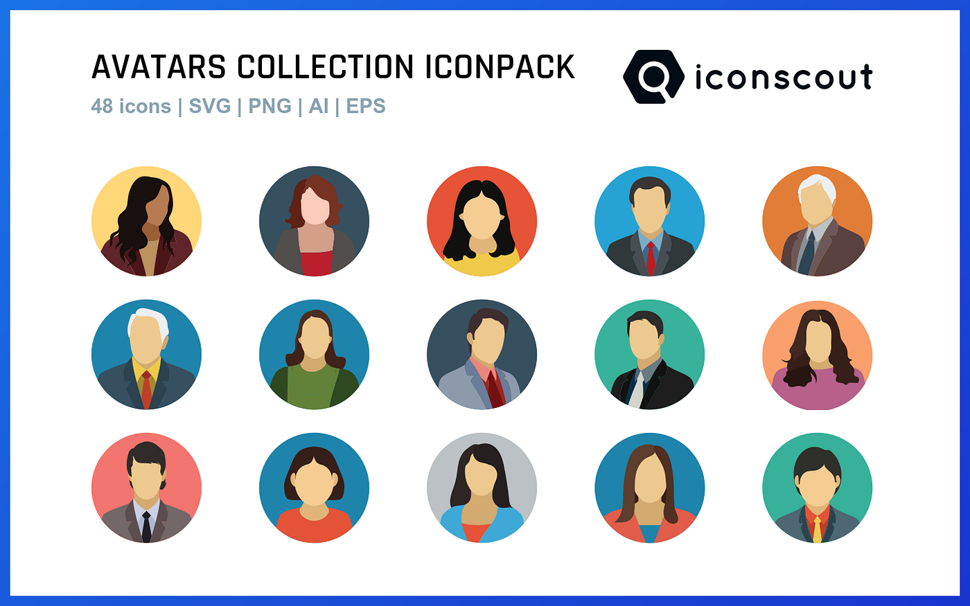 User Avatars Compilation 24 Premium Icons Svg Eps Psd Cute Minimal