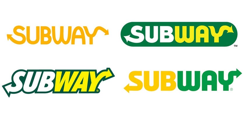 Subway Logo Effects Reversed