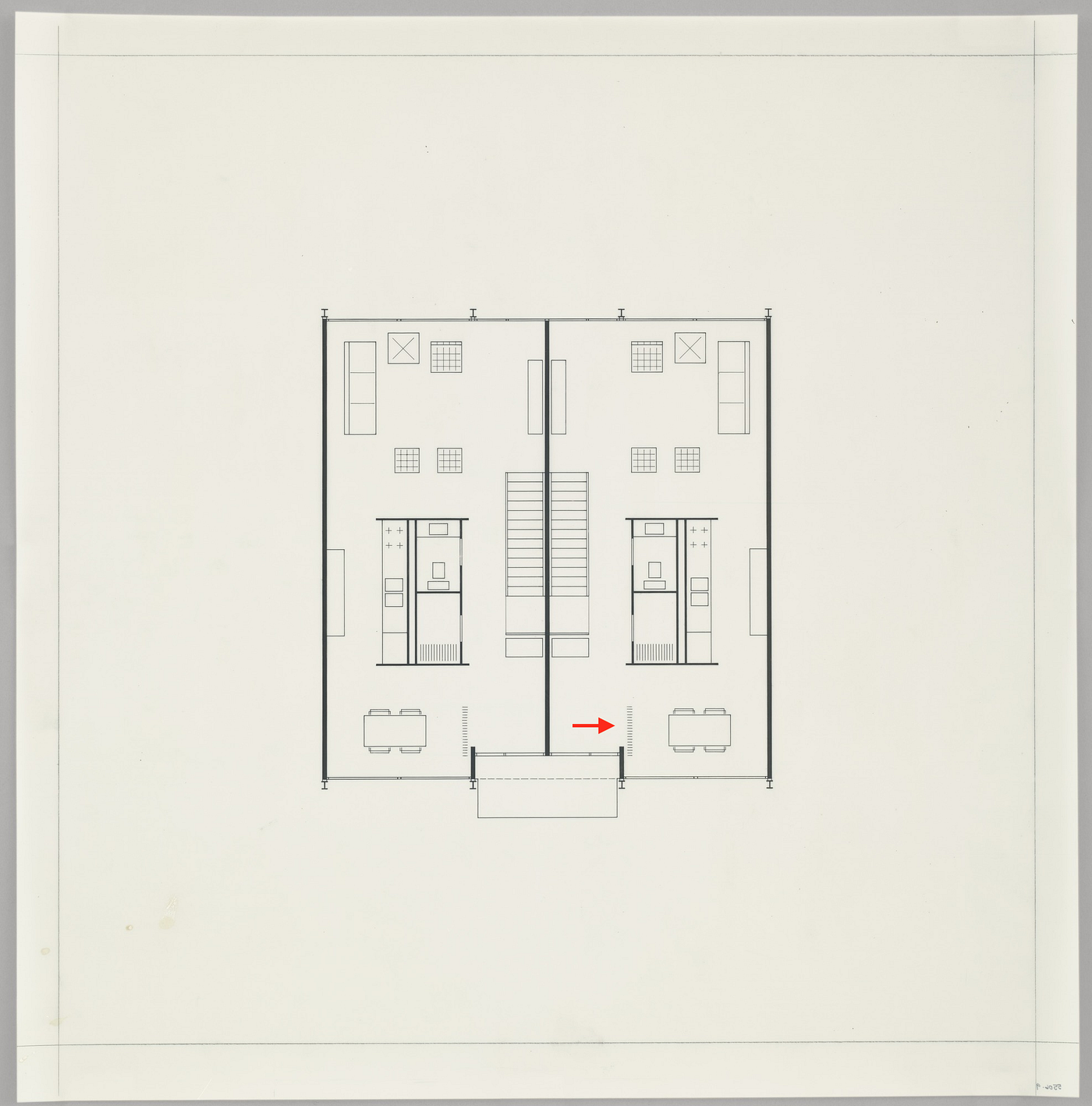 Mies Van Der Rohe Plan Dr. Farnsworth And Mies