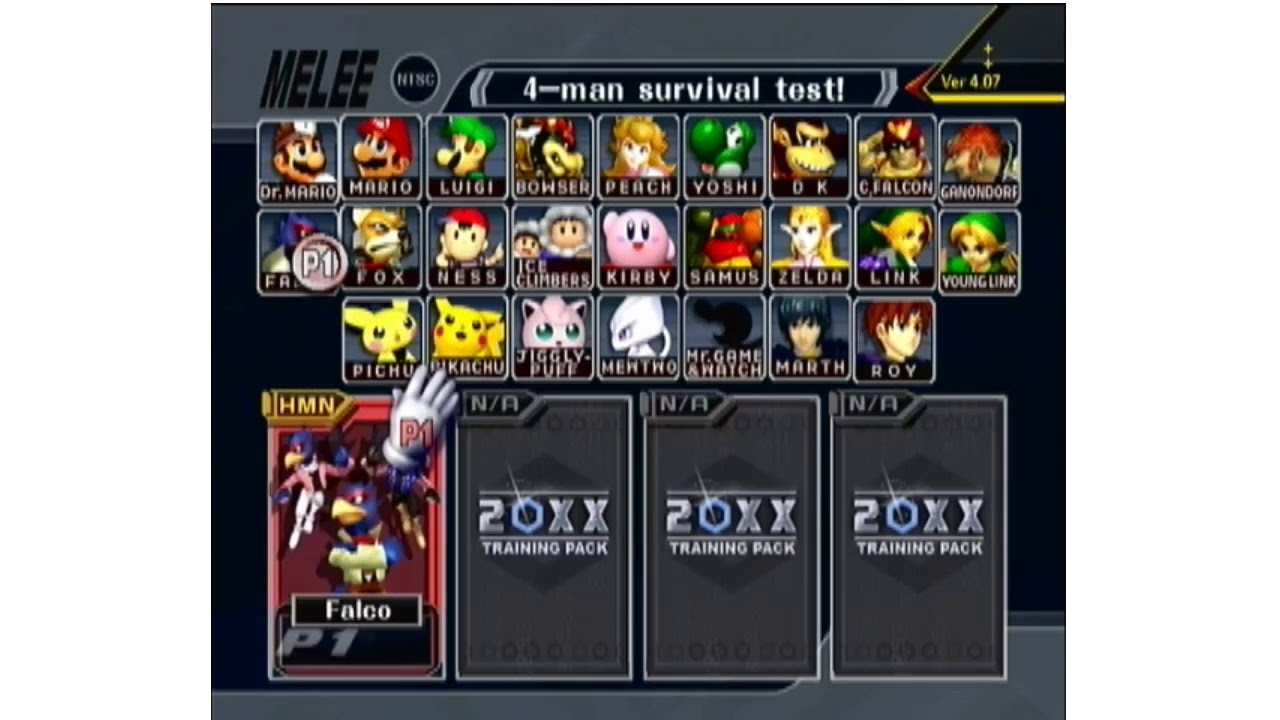 Super Smash Bros 4 Character Select Screen