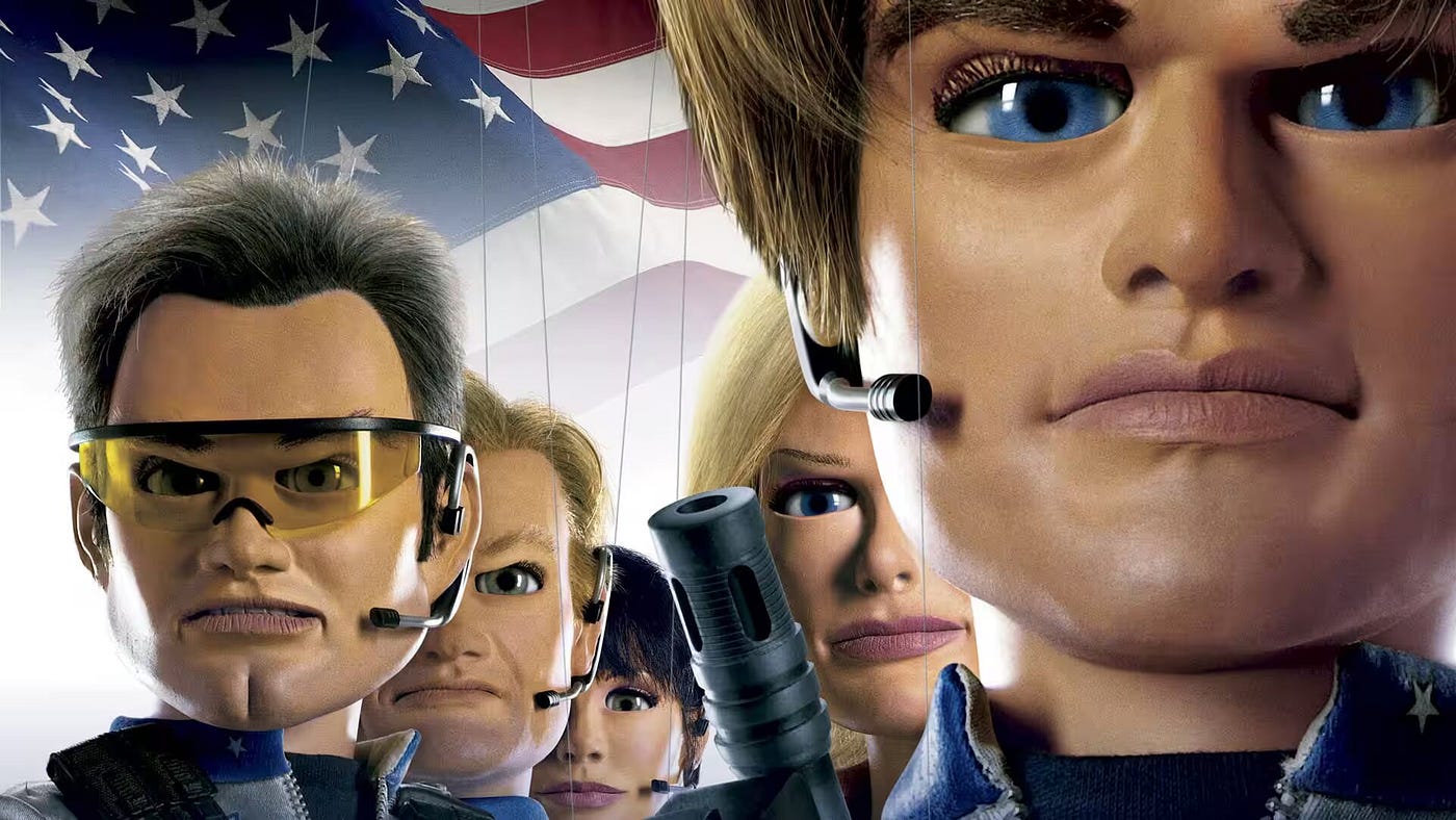 Logo Del Film Team America Watching Team America: World Police (2004)