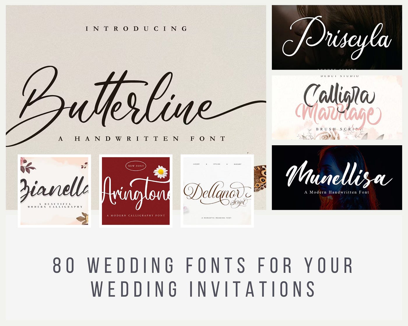 Wedding fonts 60 photos - Vianawedding.com