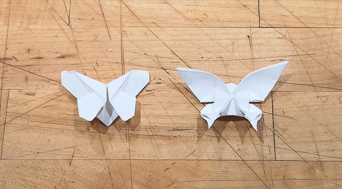 Rectangle Origami Butterfly