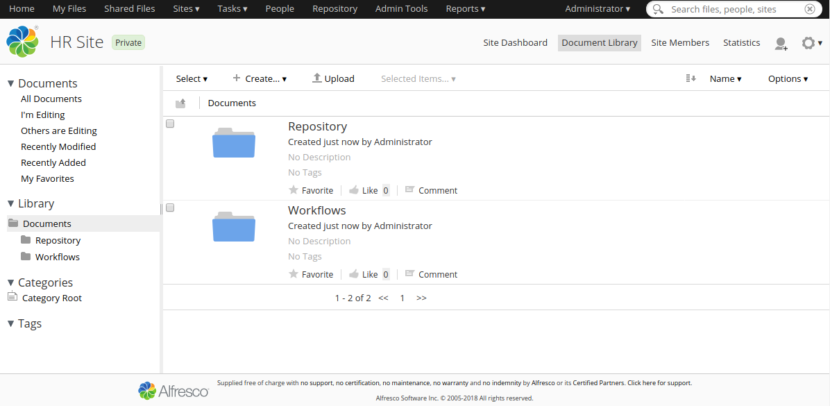 Alfresco Document Management System