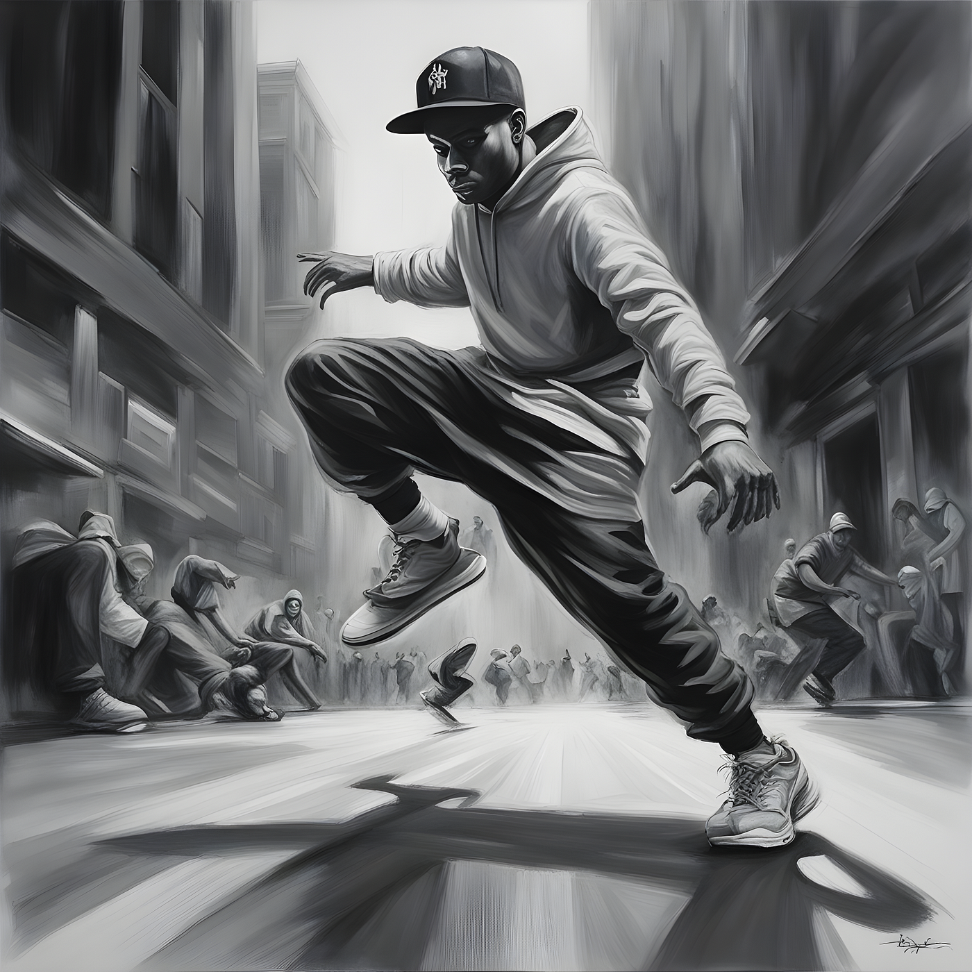 Drawings Of People Breakdancing