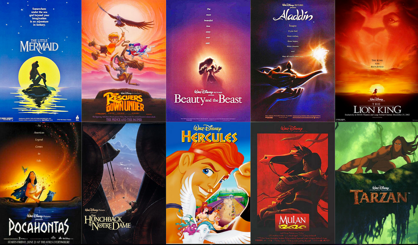 Disney Characters 90s