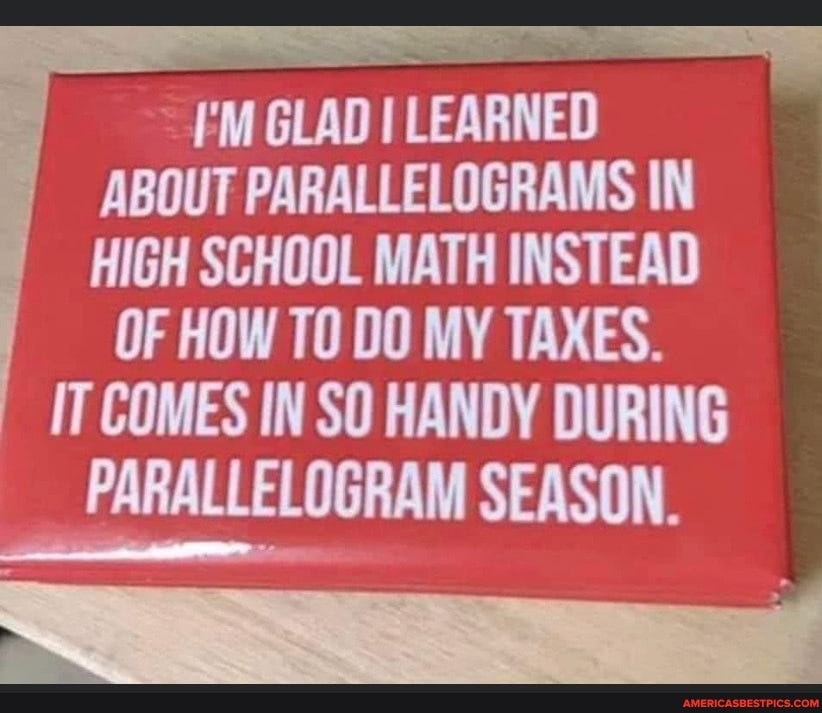 Parallelogram Taxes Memes Top Tax And Accounting Memes: Laugh Through