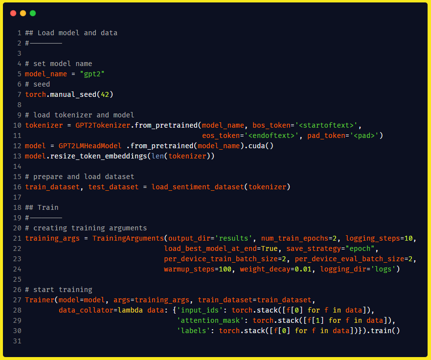 Text Generation using GPT2