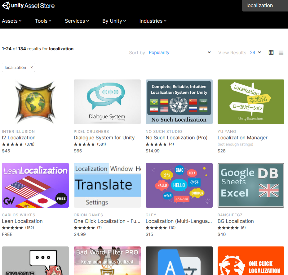 Unity Asset Store Localization: Giải pháp toàn diện cho phát triển đa ngôn ngữ