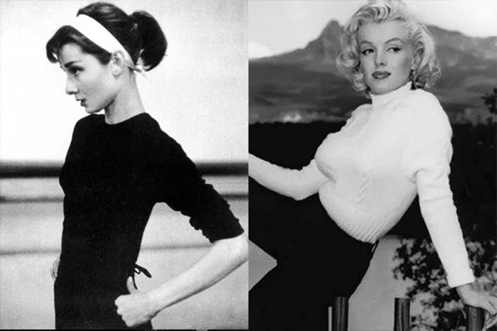 Audrey Hepburn And Marilyn Monroe
