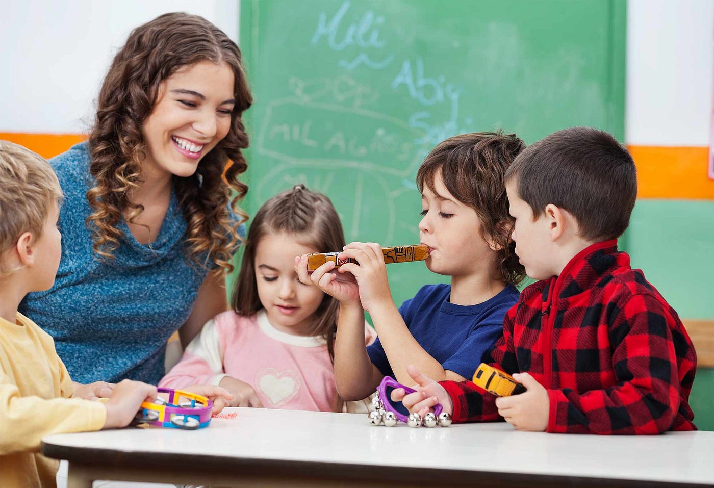 Group Of Teachers Teaching