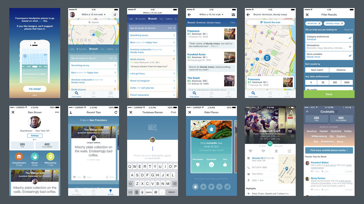 Foursquare Website Designs