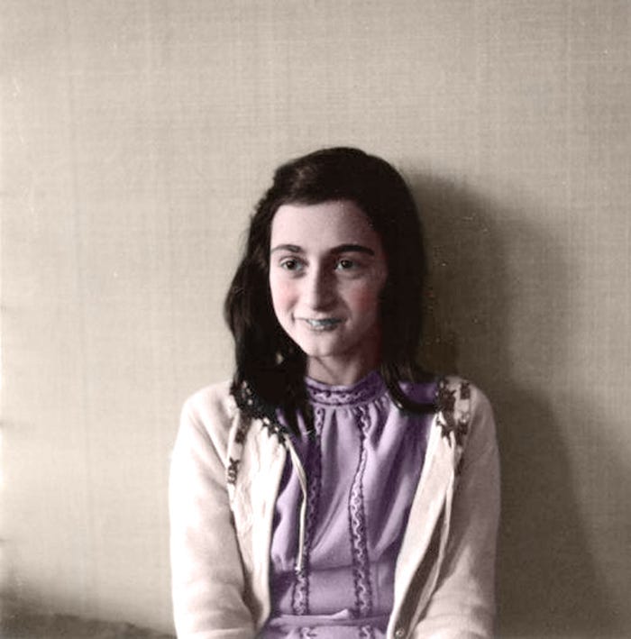 A Verdadeira Anne Frank Em Cores