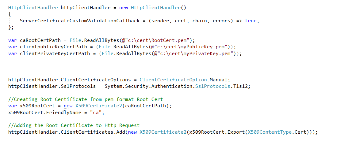 X509certificate2 Pem