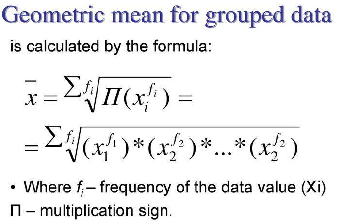 Mean Formula For Grouped Data