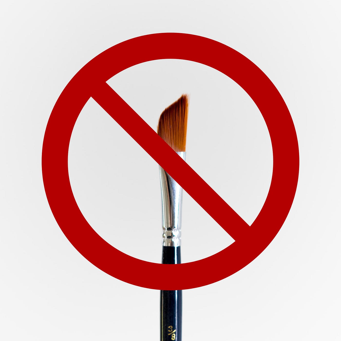 No Makeup Sign Clipart