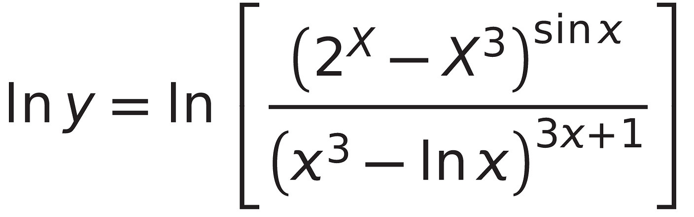 Logarithmic Derivatives Examples