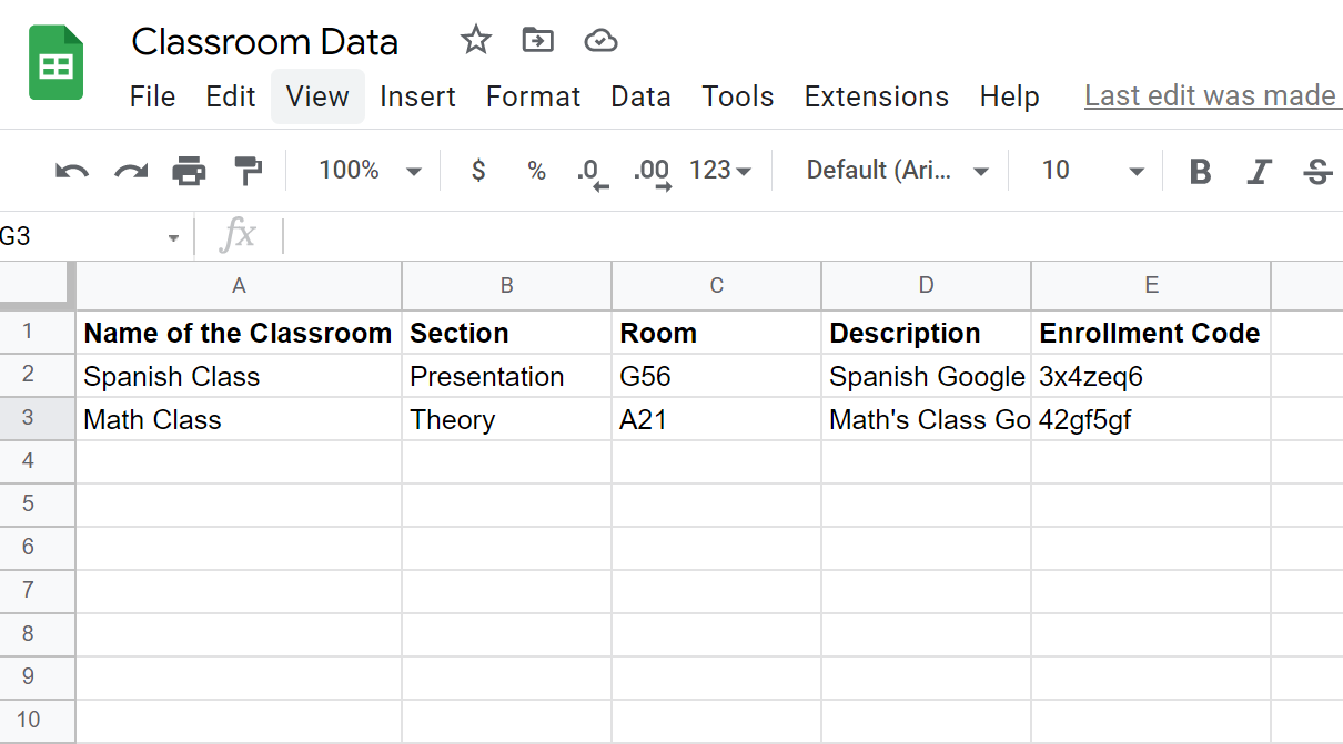 Google Apps Script Spreadsheet Class Streetcramps Photography Essay