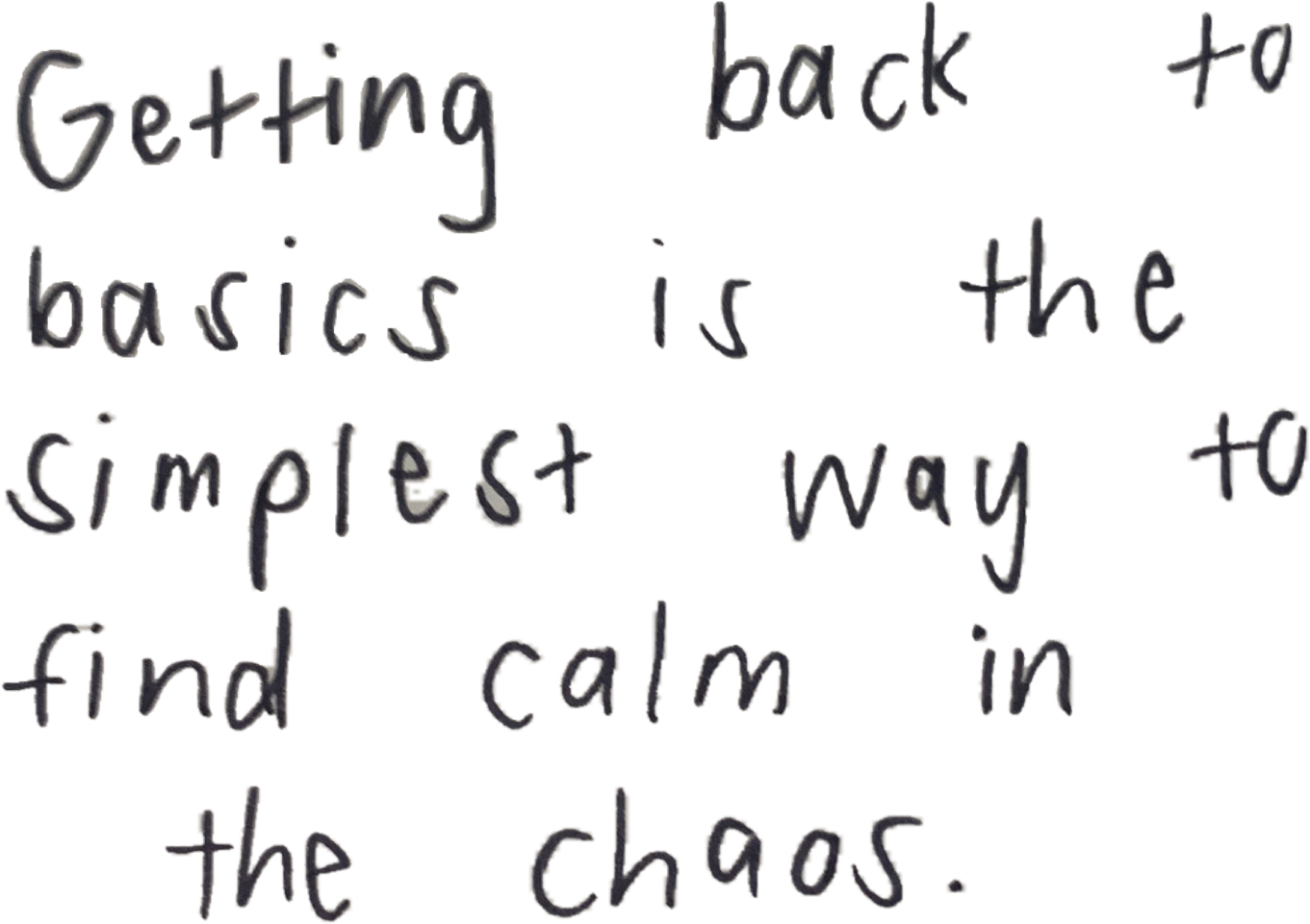 Back To Basics Quotes