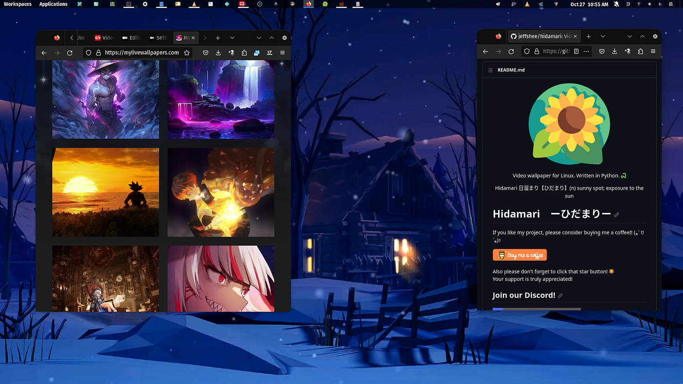 Live Wallpapers For Linux FLUID MOTION+CLOCK Live Wallpaper App On