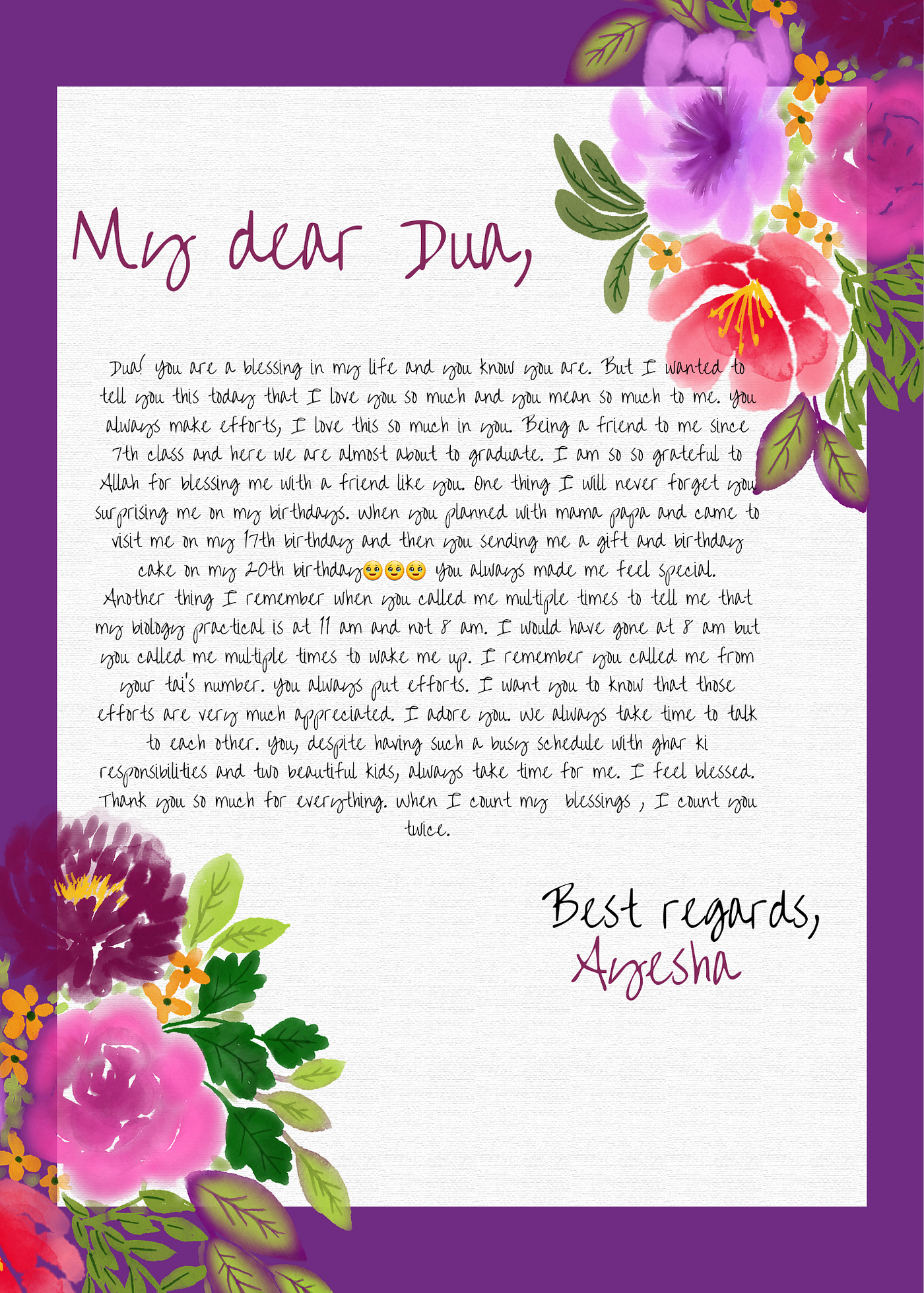 Your My Best Friend Letter Dear Best Friend — World Childless Week
