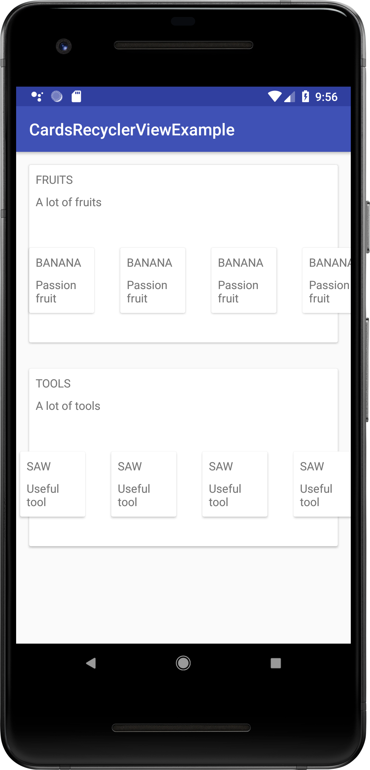 Simple Recyclerview With Cardview Tutorials In Android Studio